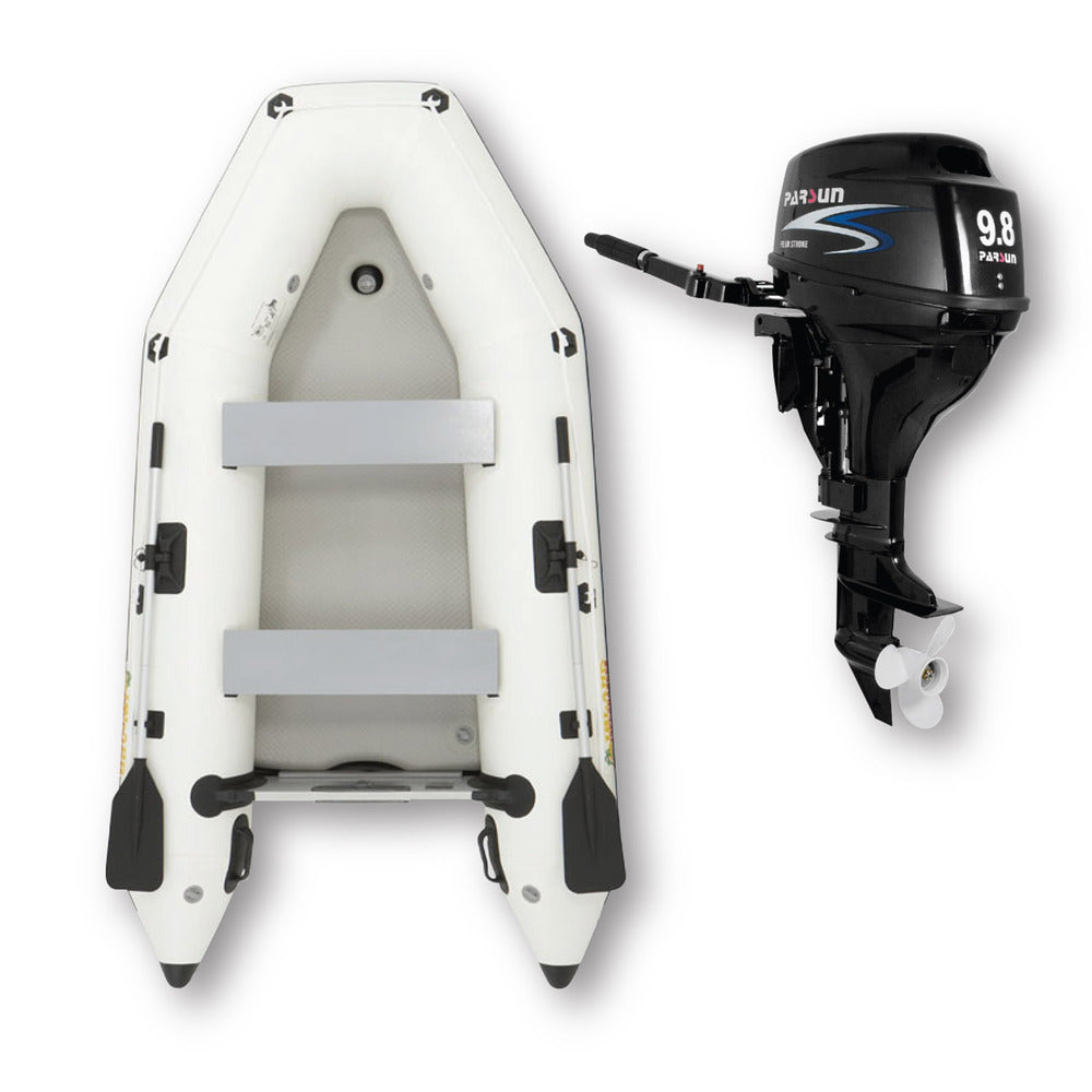 2.9m ISLAND INFLATABLE BOAT + 9.8HP PARSUN OUTBOARD MOTOR – Jet Board ...