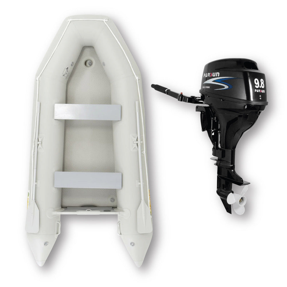 3.3m ISLAND INFLATABLE BOAT + 9.8HP PARSUN OUTBOARD MOTOR – Jet Board ...